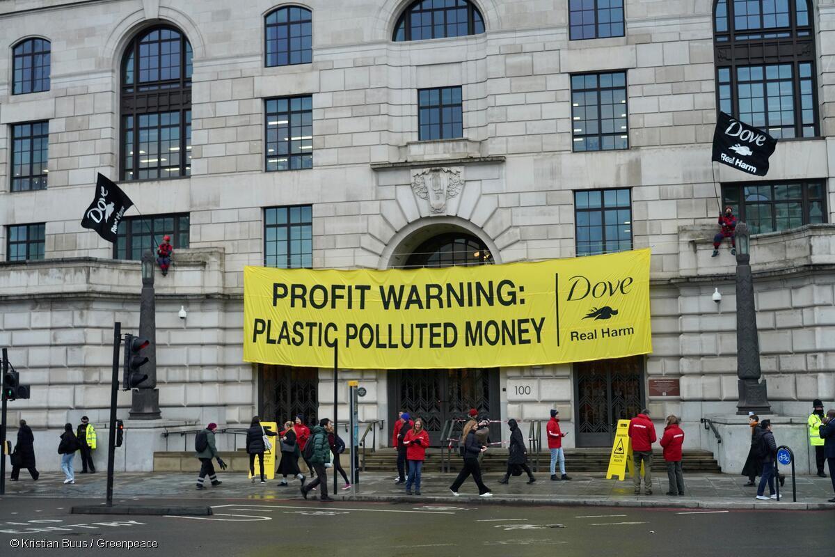 Greenpeace UK Issues Unilever Profit Warning Amid HQ Protest Over ...