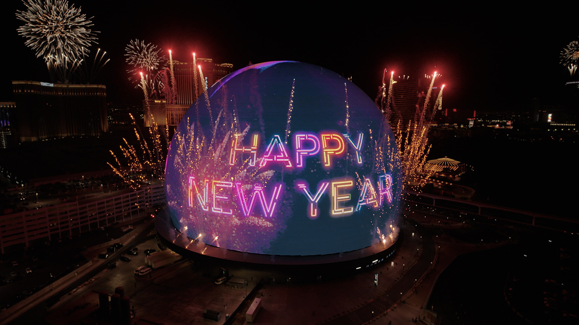 Las Vegas Welcomes 2025 with Sphere Countdown and Spectacular Strip ...